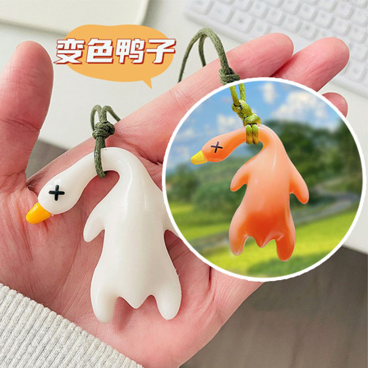 Creative Color-changing Roasted Duck Charm Cute Bag Charm Gift SP113 ...