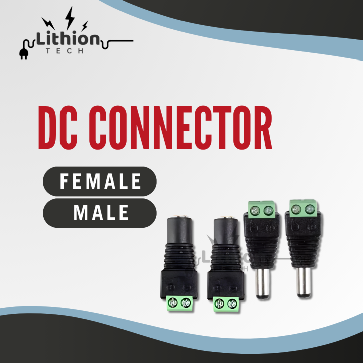 12V DC Power Connector – Male and Female Plug Jack Adapter | Lazada PH