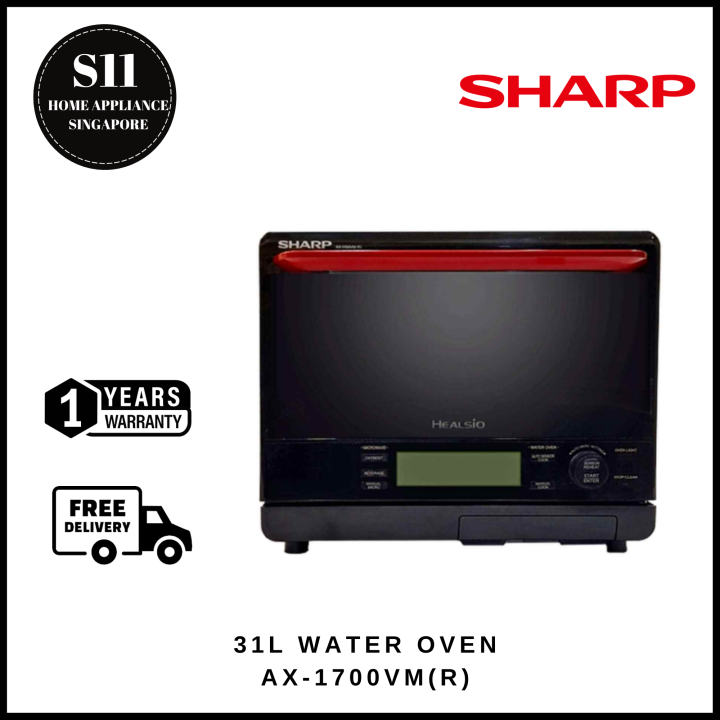 SHARP AX-1700VM (R) 31L WATER OVEN - 1 YEAR WARRANTY | Lazada Singapore