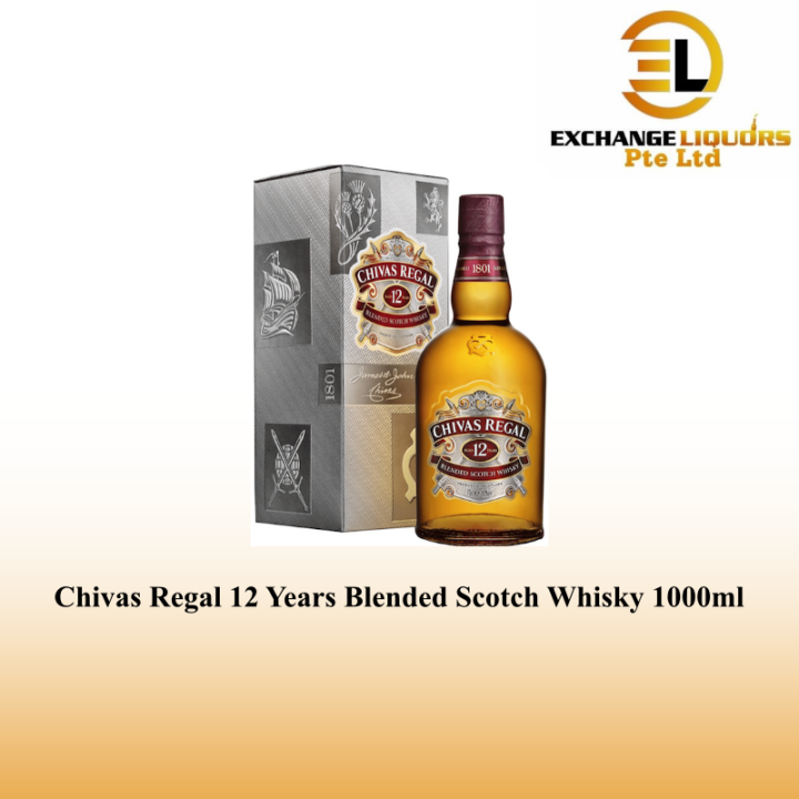 Chivas Regal 12 Years Blended Scotch Whisky 1 Litre | Lazada Singapore