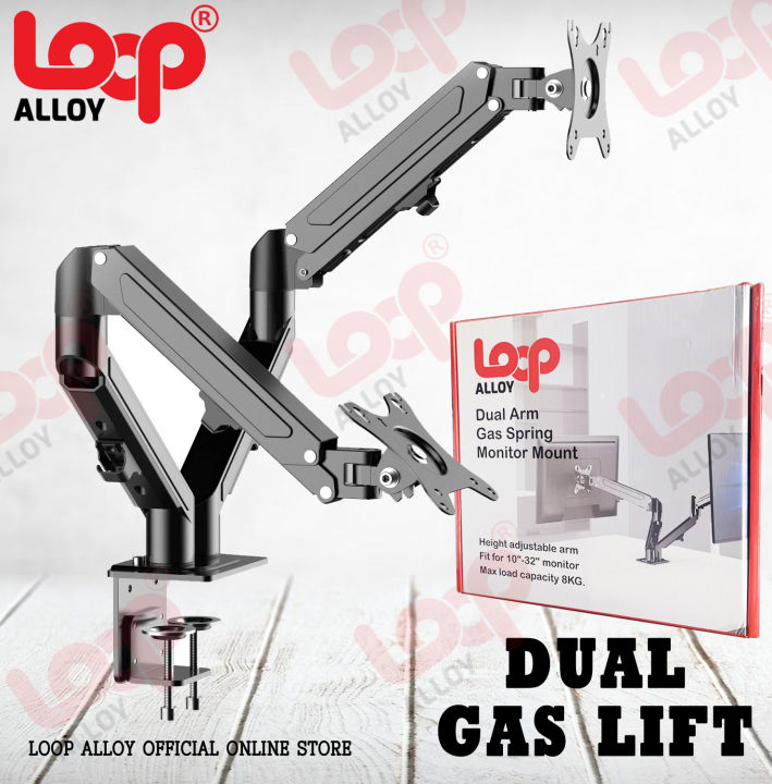 Loop Alloy Dual Gas Lift Monitor Mount with C-clamp and Grommet Options | Lazada PH
