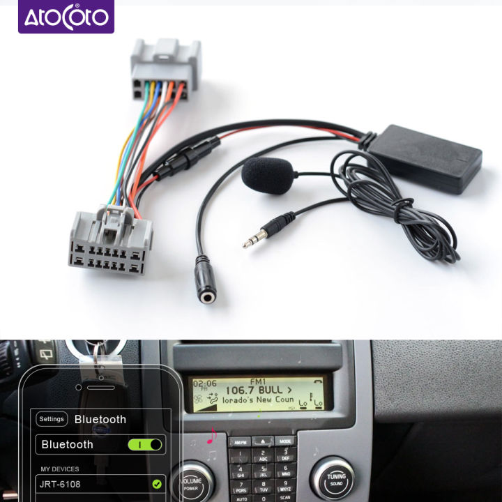 Car Bluetooth 5.0 Module Phone Call Handfree AUX IN Cable Adapter for Volvo S40 V40 V50 V70 S60 ...