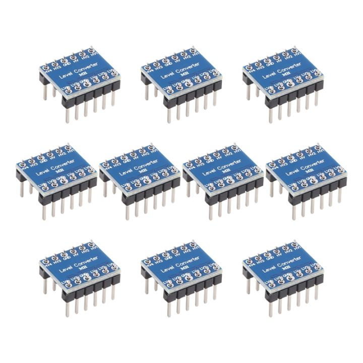 10Pcs 4 Channel IIC I2C Logic Level Converter Bi-Directional Module 3 ...