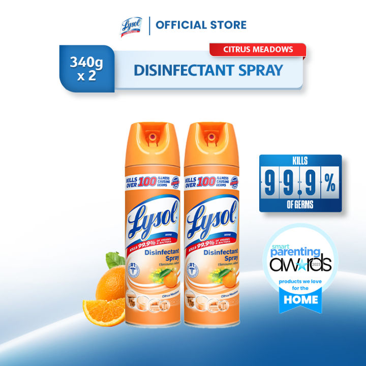 Lysol Disinfectant Spray Citrus Meadows Scent 340g Set of 2 | Lazada PH