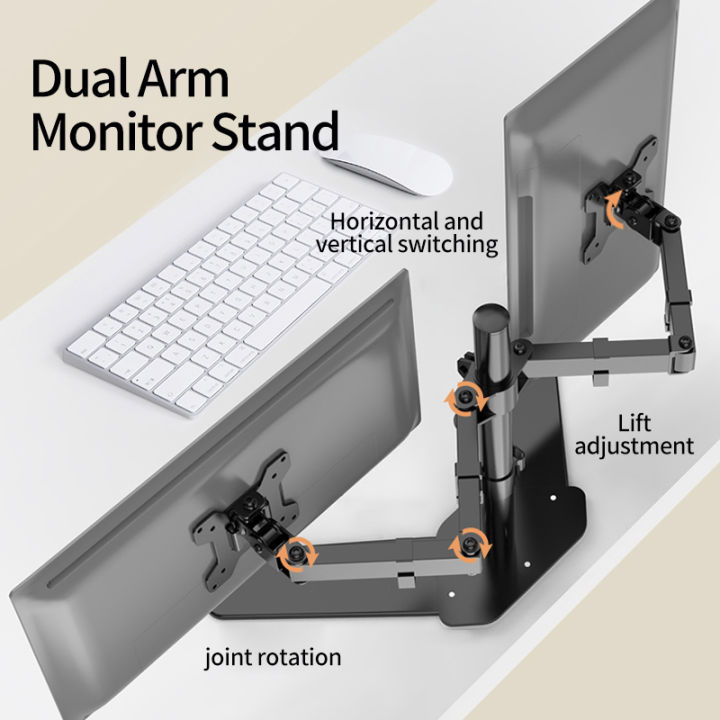 Dual Monitor Arm Desktop Mount Bracket 17-32 Inch 2KG-15KG Fully ...
