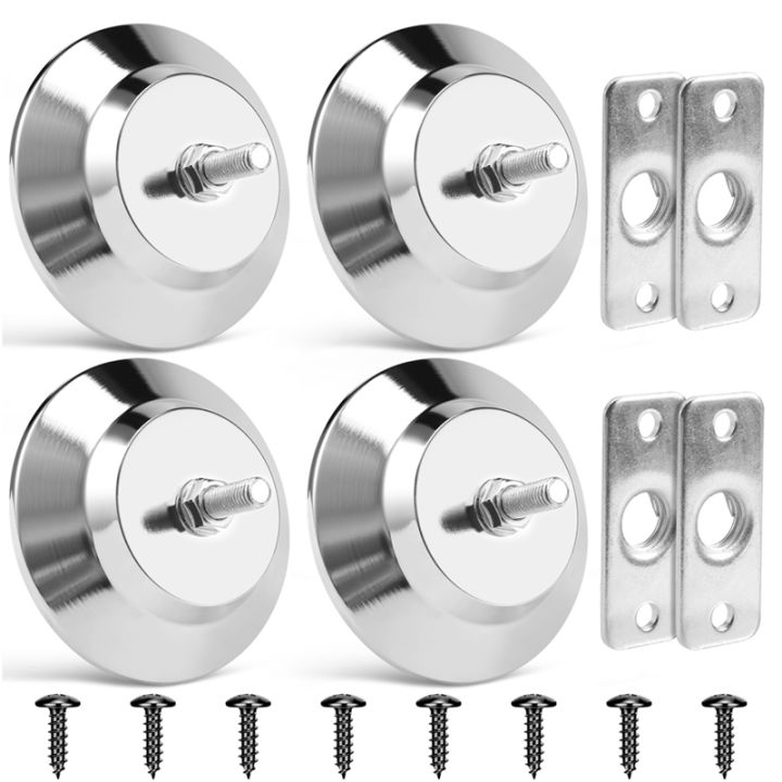 (IMVX) 4 PCS Billiard/Pool Table Leg Levelers 5 Inch Metal Game Table ...