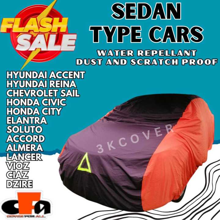 VIOS HONDA CITY FD NEW OLD MODEL MIRAGE SEDAN TYPE CAR COVER WATER ...