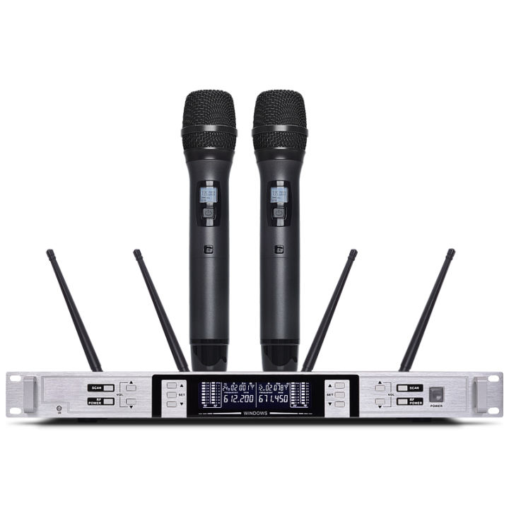 Long-distance 500-meter UHF FM wireless microphone Large-scale stage ...