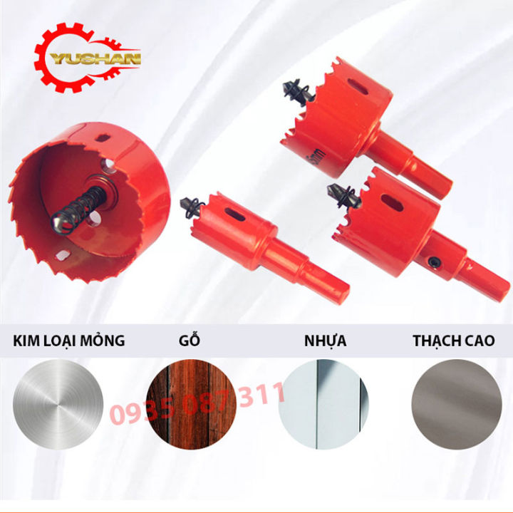 Mũi Khoét Lỗ Tròn Đa Năng Mũi Khoét Sắt Mũi Khoét Gỗ Thạch Cao Từ 20MM ...