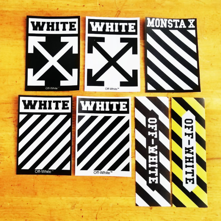 Off White 3M bumper vinly Sticker Batch 001 | Lazada
