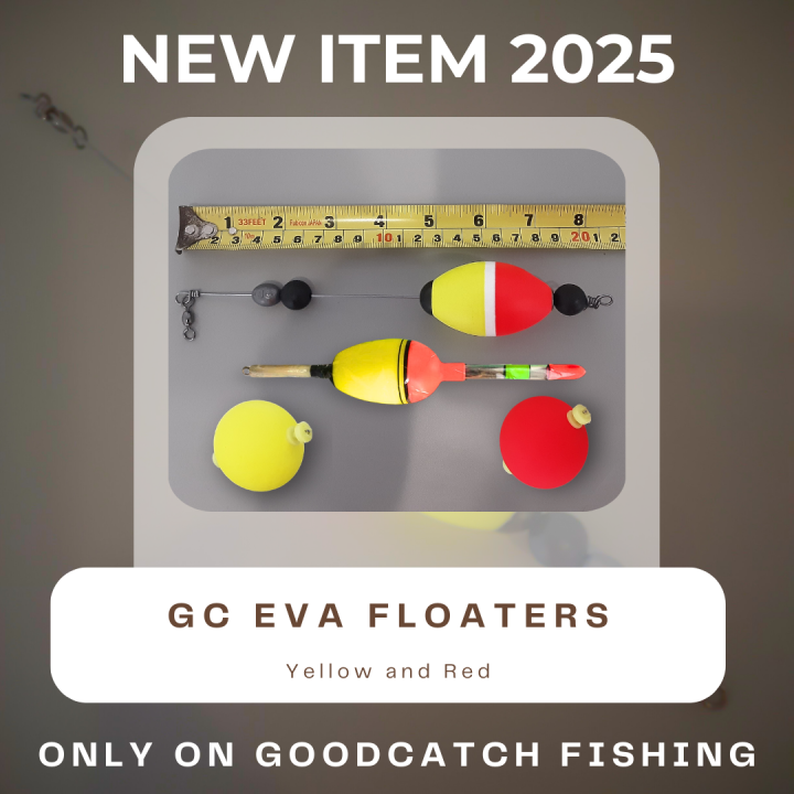 GC EVA Floater 8g / 26g with wire rigs, sinker, swivel Yellow and Red ...