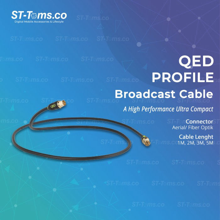 QED Profile Aerial Cable Kabel Fiber Optik Broadcast Cable | Lazada ...