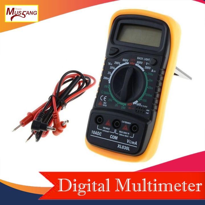 Digital Multimeter Multi Tester Manual-Ranging With Non Contact Voltage ...
