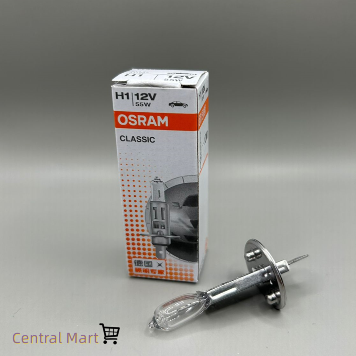 Original OSRAM H1 12V 55W (64150) Headlights Halogen Bulb | Lazada