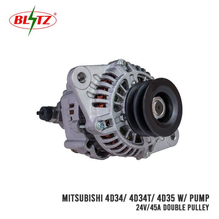 MITSUBISHI 4D34 4D34T 4D35 ALTERNATOR ASSEMBLY WITH PUMP 24V / 45A ...