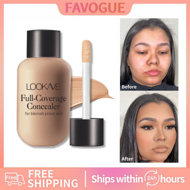 Favogue คอนซีลเลอร์ LOOKAVE คลุมทั้งหมดวงกลมสีเข้มกันน้ำเนื้อด้าน ...