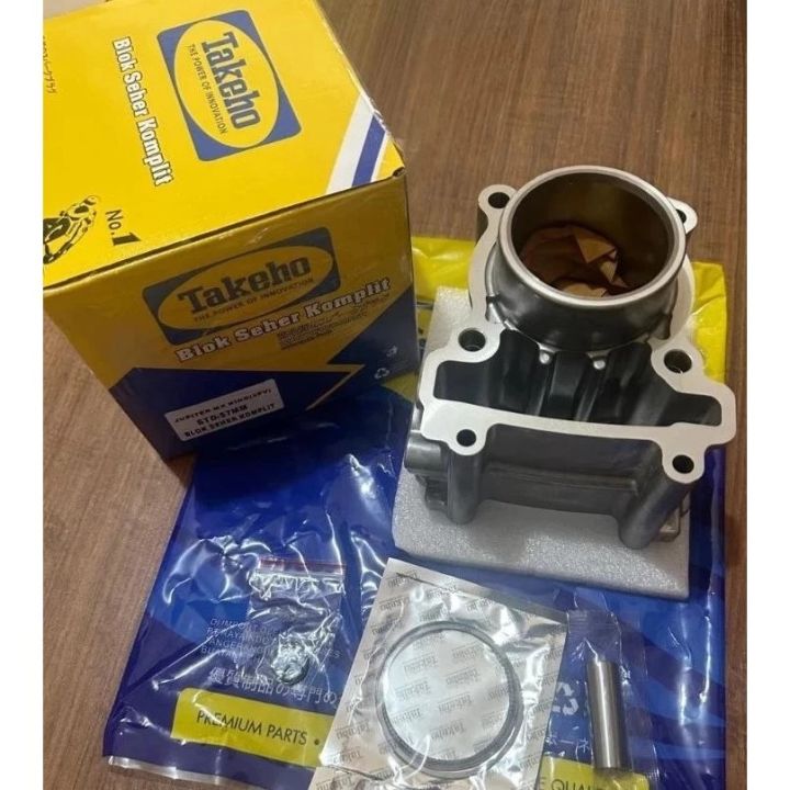 TAKEHO CYLINDER BLOK ASSY/BLOK SEHER MOTOR MX KING (2PV) DIAMETER 57MM ...