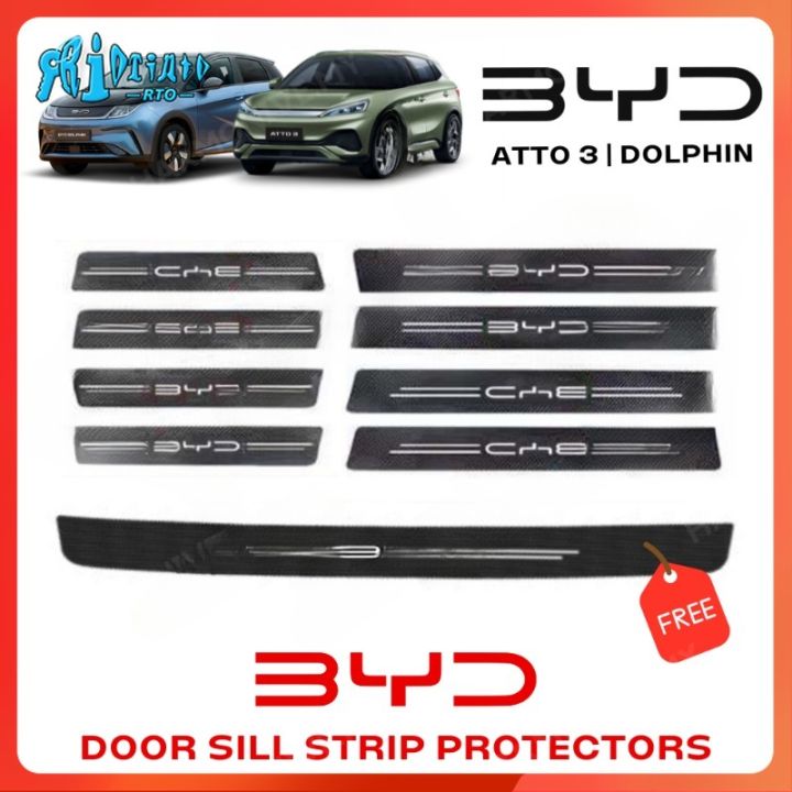 Rto [NEW] BYD ATTO 3 BYD Dolphin Door Sill Strip Anti Scratch Side Door ...