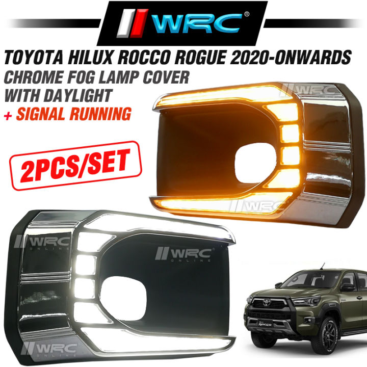 Toyota Hilux Revo Rocco Rogue 2020 - Onwards Chrome Fog Lamp Cover With ...