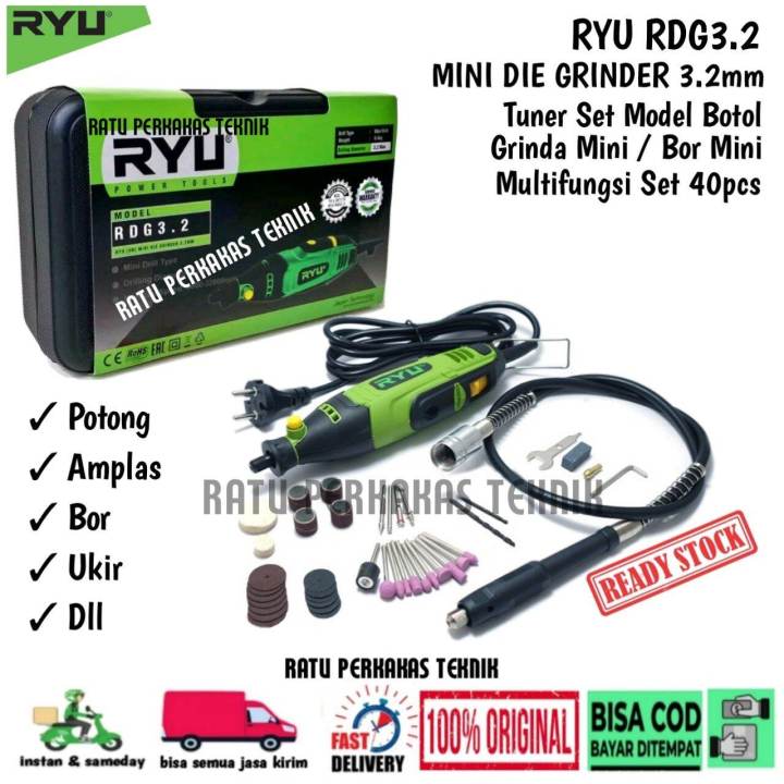 RYU RDG3.2 MINI DIE GRINDER SET TUNER SET GERINDA BOR MINI RDG 3 2 ...