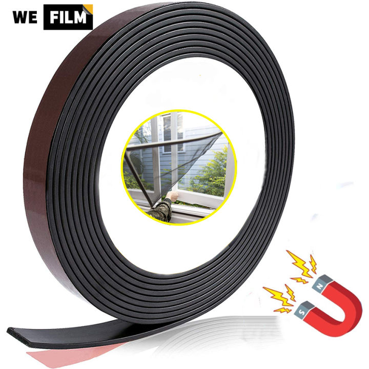 WEFILM Magnetic Strips with Adhesive Backing Strong Magnet Strip Self ...
