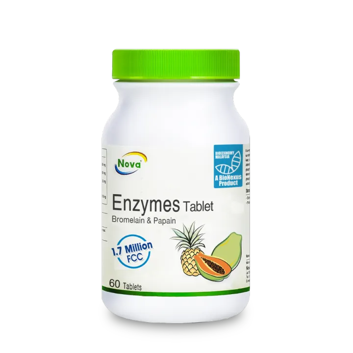 NOVA Enzymes Tablet TABLET 60's FAST HEALING EXP: 01/26 | Lazada
