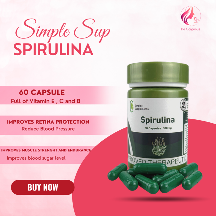 Simplee Spirulina Capsule Supplement | Lazada PH