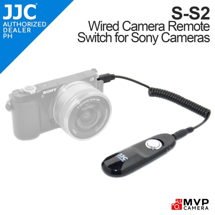 JJC S-S2 Wired Shutter Cord Remote Control Trigger SONY A7 II A7R II III A5000 A5100 MVP CAMERA ...