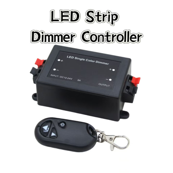 3 Key RF Monochrome Adhesive Shell Controller Wireless RF 8A Dimmer LED ...