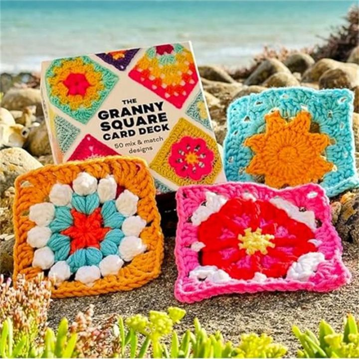 50PCS Mix & Matchs Design the Granny Square Card Decks,Knitting Kit for ...