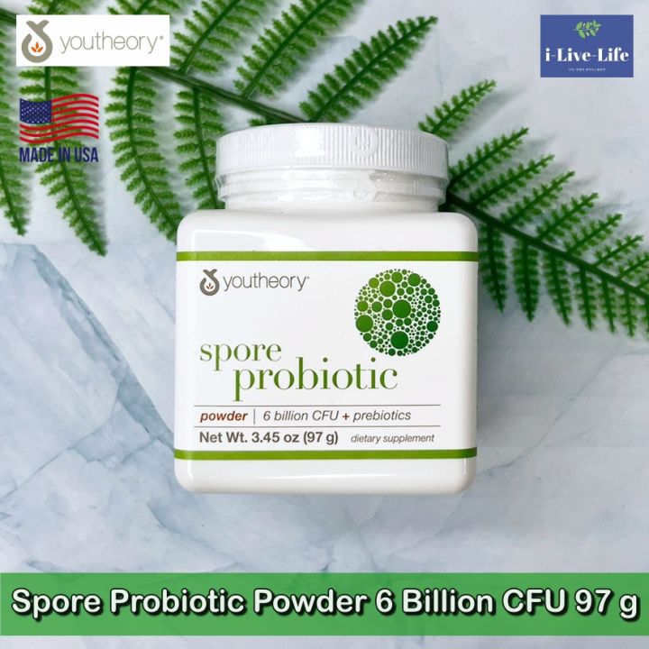 โปรไบโอติค แบบผง Spore Probiotic Powder 6 Billion CFU 97 g - Youtheory ...