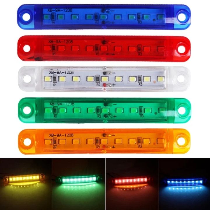 12-24V 9LED Signal Warning Lamp LED Truck Side Width Light Lorry ...