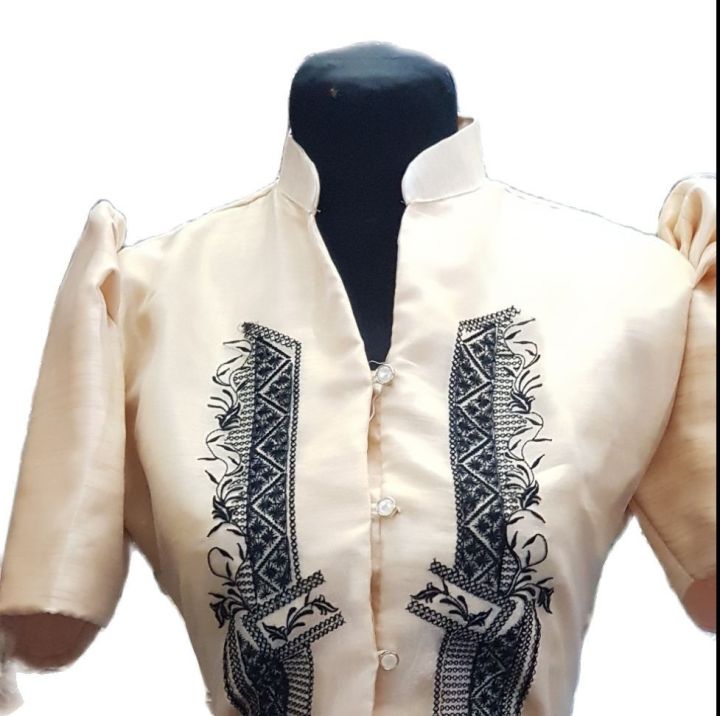 PRIMA B Modern FILIPINIANA DRESS LADY BARONG TAGALOG National Costume ...
