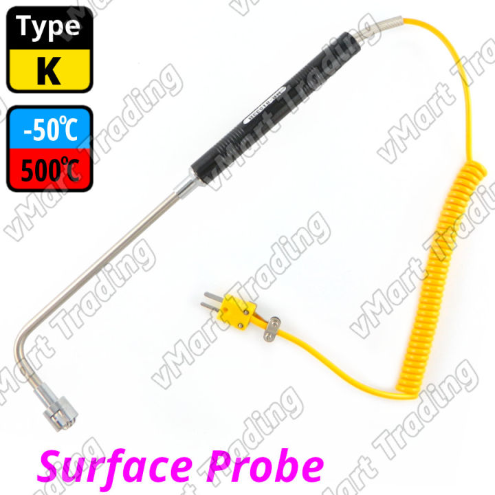 NR-81533B Type K Handheld Thermocouple Right Angle Surface Test Probe ...