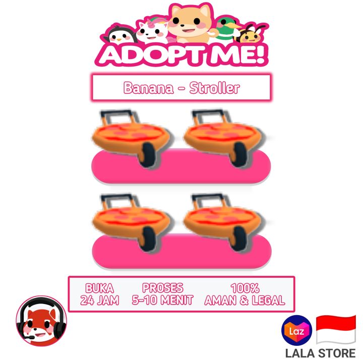 Adopt Me Stroller - Pizza Stroller - Roblox | Lazada Indonesia
