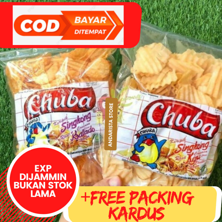 TERMURAH snack kiloan makanan ringan serba asin dan gurih CHUBA KEJU125 ...