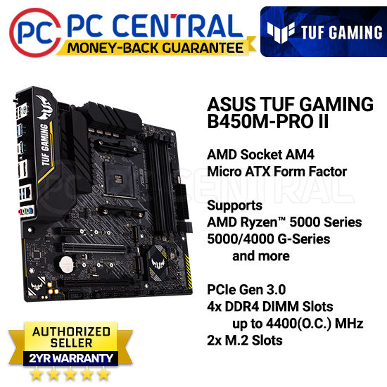 ASUS TUF GAMING B450M PRO II , AMD B450 (AM4) mATX gaming motherboard ...