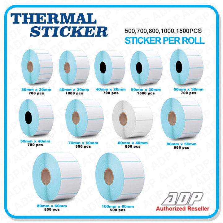Thermal Adhesive Waterproof Barcode Label Sticker Roll 500, 700 ...