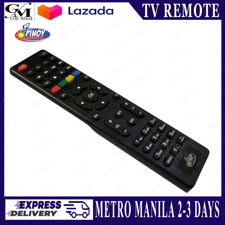 GSAT PINOY - Slim Design Remote Control Compatible with G Pinoy Green ...