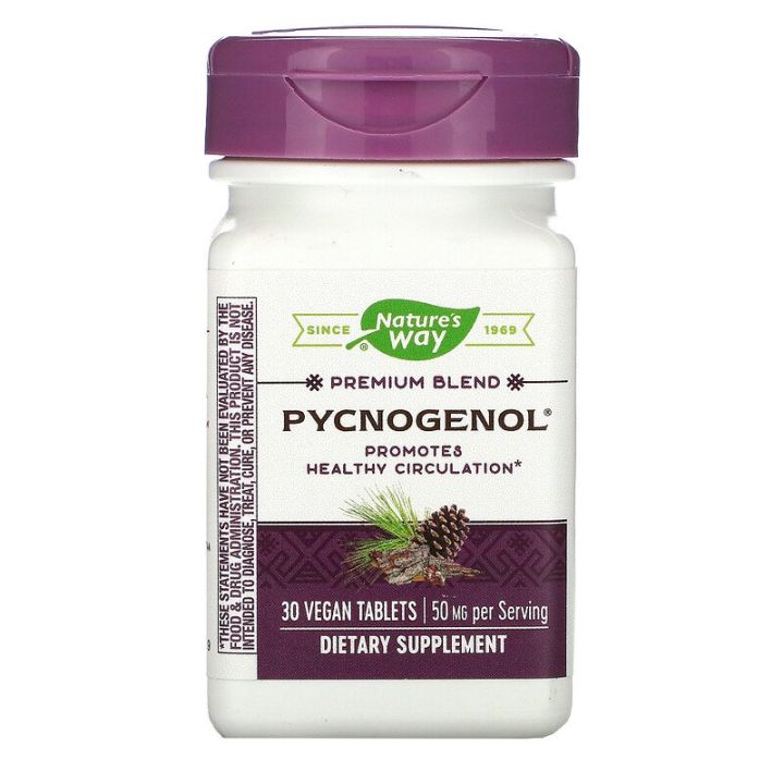 Pycnogenol, 50 mg, Pine Bark Extract, 30 Vegan Tablets | Lazada PH