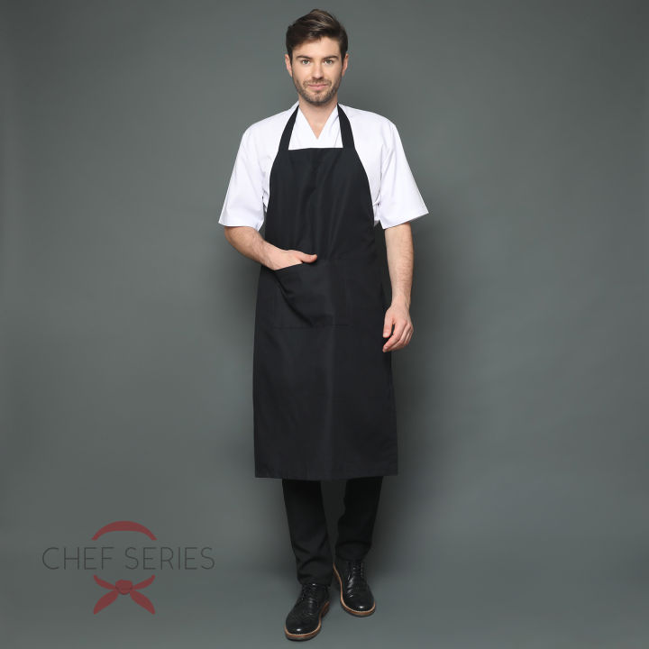 Chef Series Basic Full Panjang Apron Plus - Hitam | Lazada Indonesia