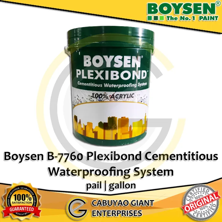 Boysen Plexibond Cementitious Waterproofing System 100% Acrylic B-7760 ...