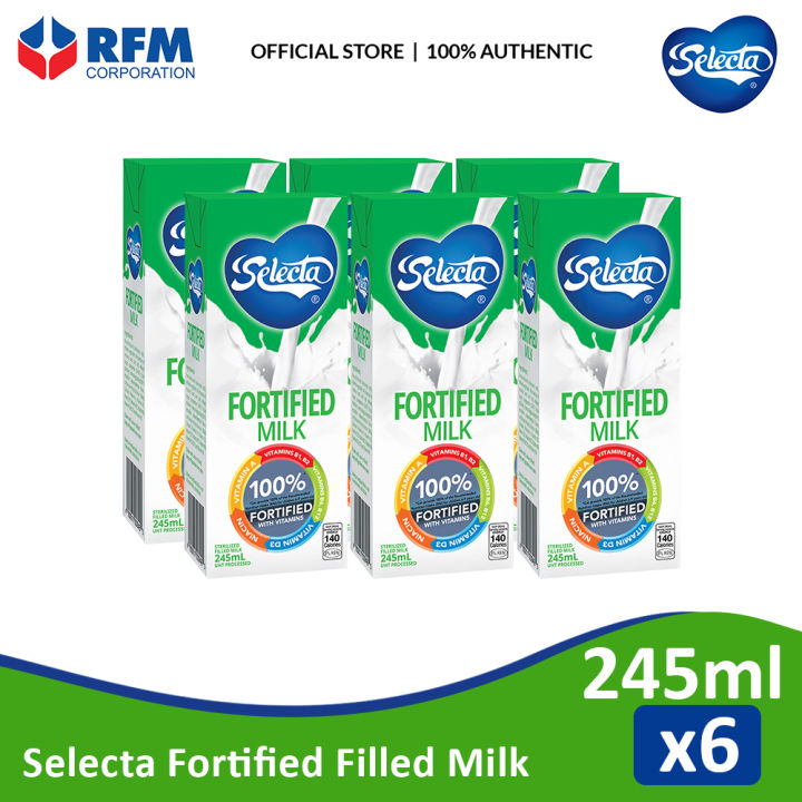 Selecta Fortified Filled Milk 245ml - Set of 6s | Lazada PH