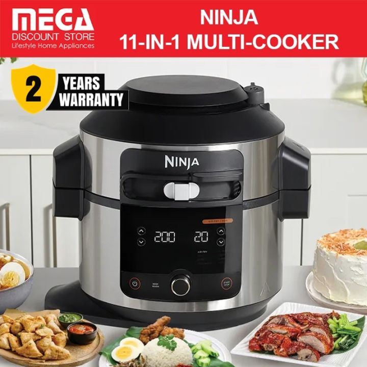 NINJA OL550 11-IN-1 SMARTLID MULTI-COOKER | Airfry, Bake, Grill, Steam ...