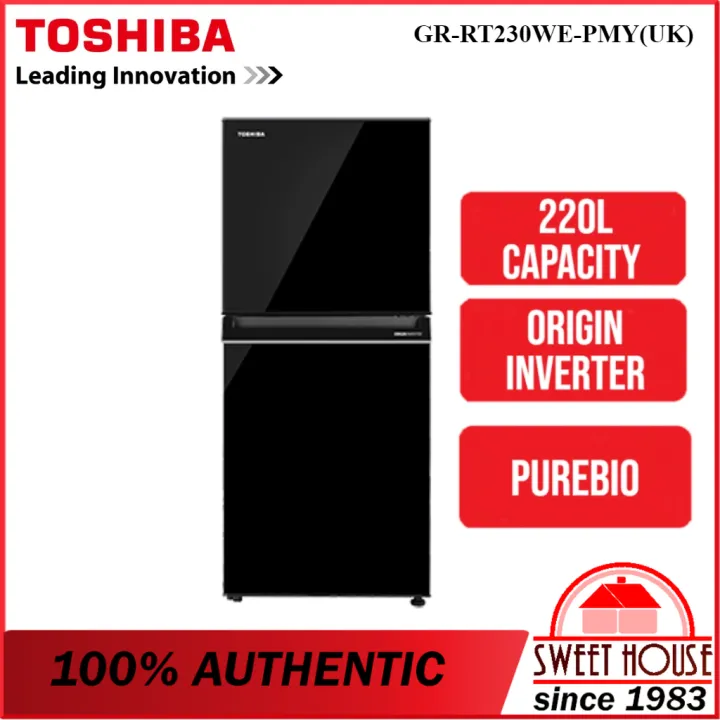 Toshiba 220L Fridge 2-Doors Inverter Refrigerator GR-RT230WE-PMY(UK ...