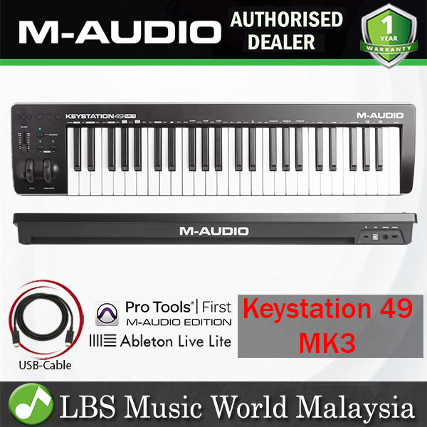 M-Audio Keystation 49 MK3 49 Key USB Keyboard Controller with Full ...