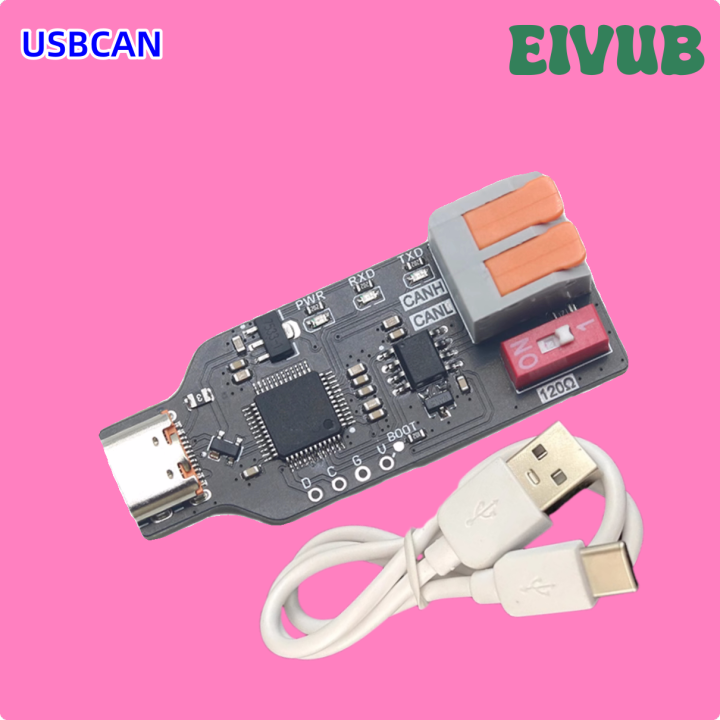 EIVUB USBCAN USB to CAN converter CANABLE transceiver debugger protocol analyzer socketcan ...