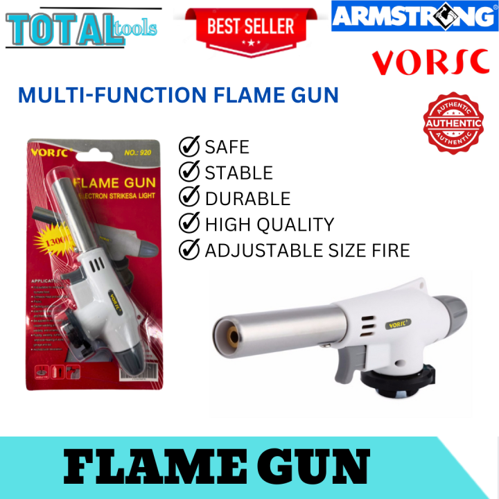 Total Tools VORSC BUTANE GAS TORCH FLAME GUN Auto Ignition Blow Jet ...