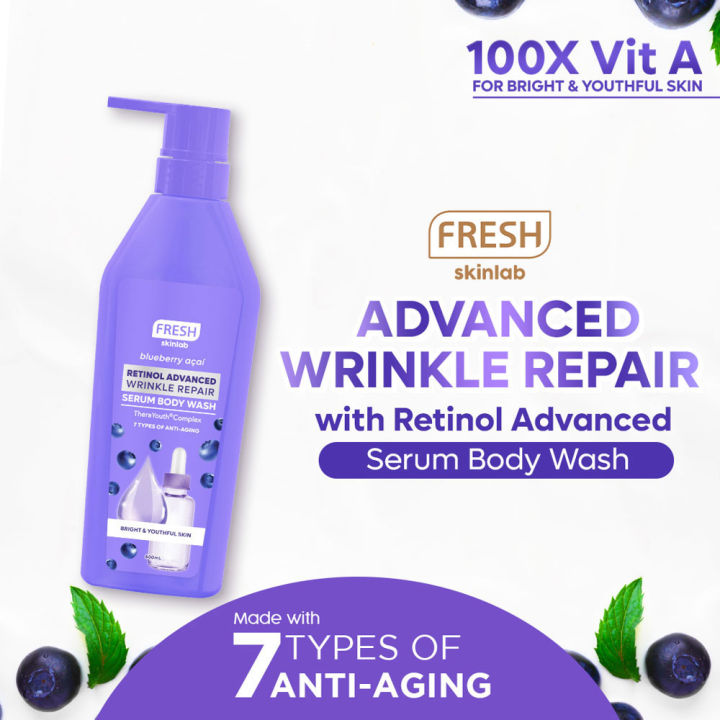 FRESH Skinlab Blueberry Acai Retinol Advanced Wrinkle Repair Serum ...