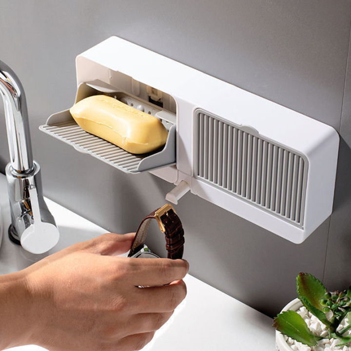 North Moon Wall Mounted Soap Box Without Perforated Soap Rack Bathroom ...